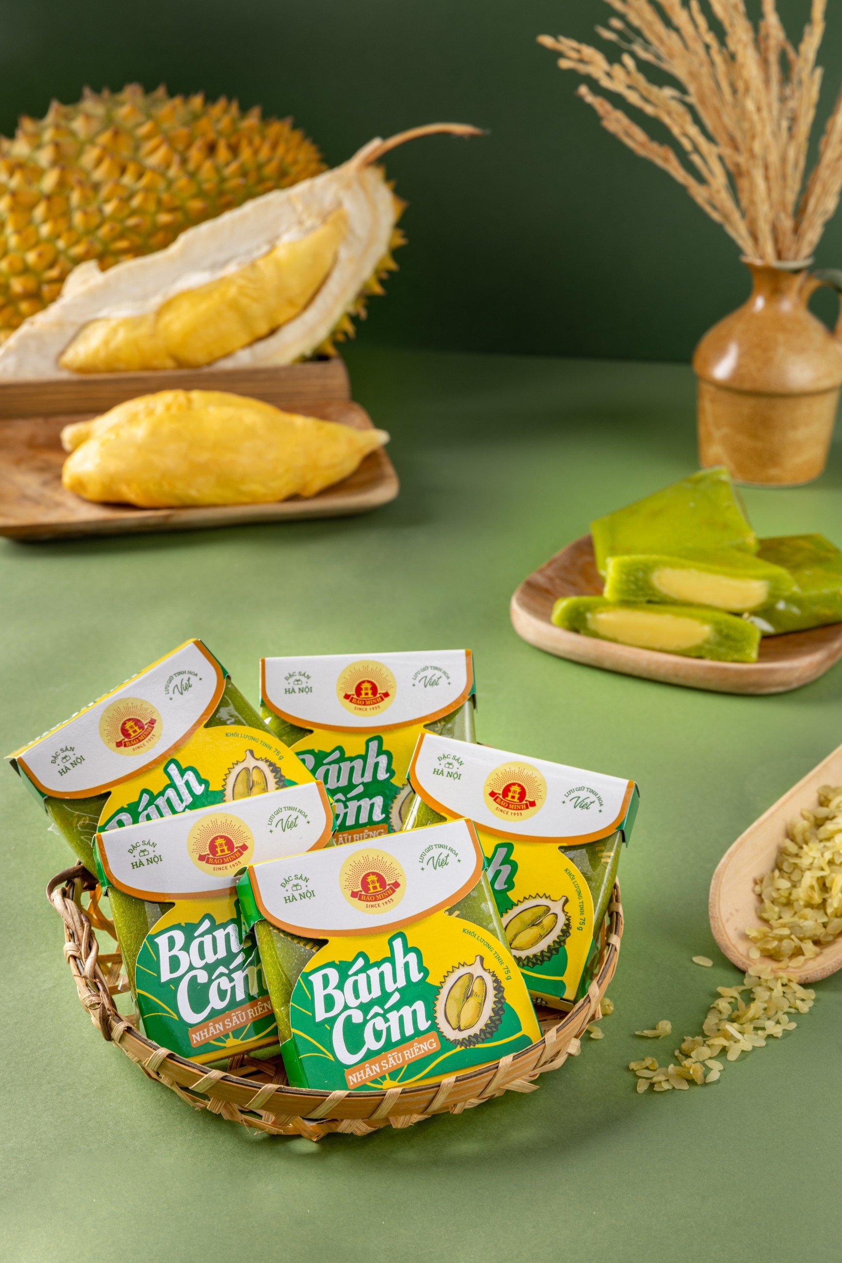 Durian Young Rice Cake – 75g Cake - Bánh Bảo Minh